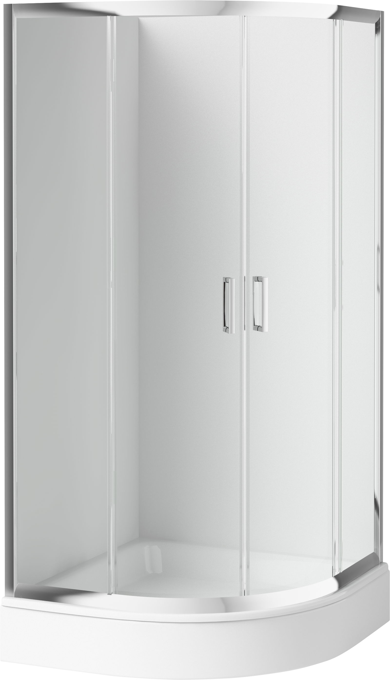 Funkia Kabina Prysznicowa Półokrągła 90x90 Cm Chrom Kyp 051k Deante
